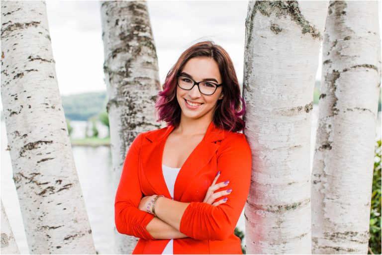 Lakeside Summer Senior Photos | Meredith, New Hampshire | Sam