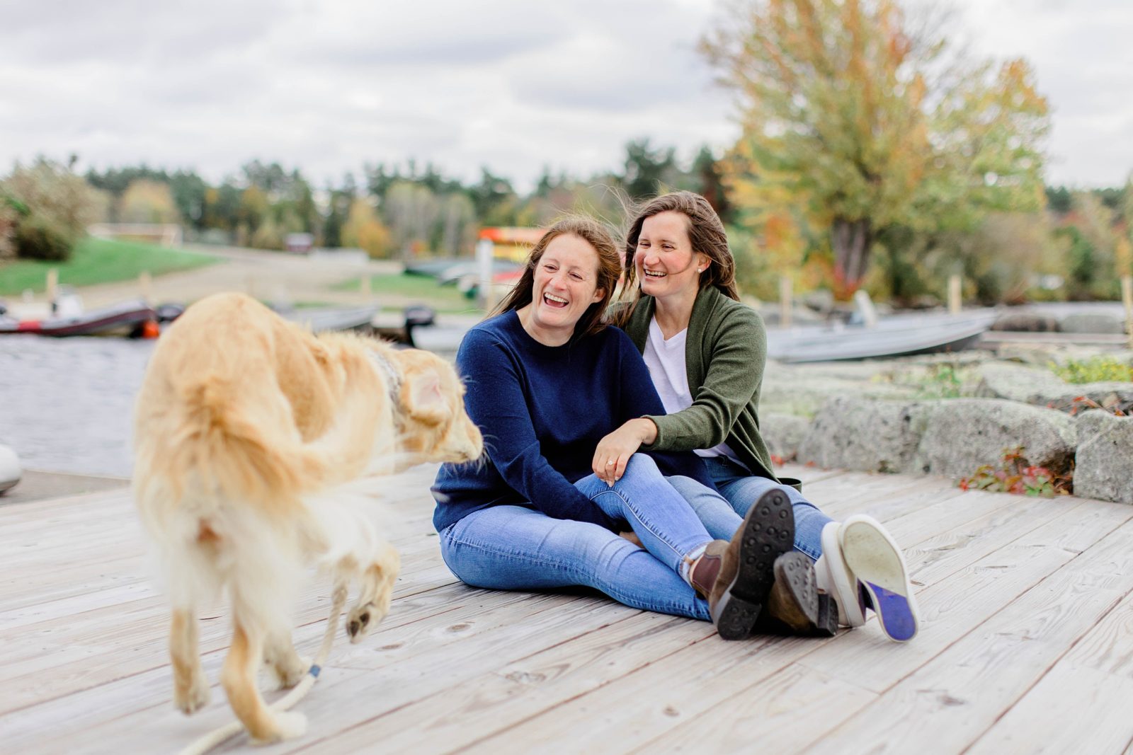 Fall Lake Winnipesaukee Engagement Session - Caitlin Page Photography ...